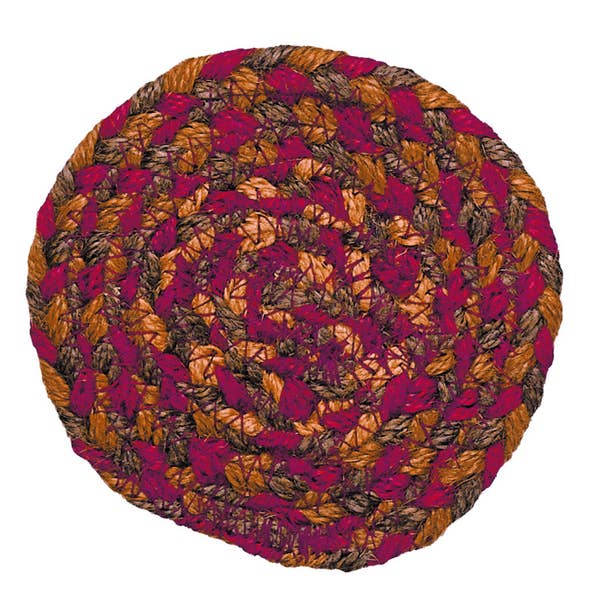 Cinnamon Braided 4.5" Rug Coaster - Set of 4, BR-175CO – IHF Home Decor