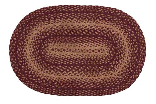 Vintage Star_IHF Home Decor_Jute Braided Rug_Oval 20"x30"